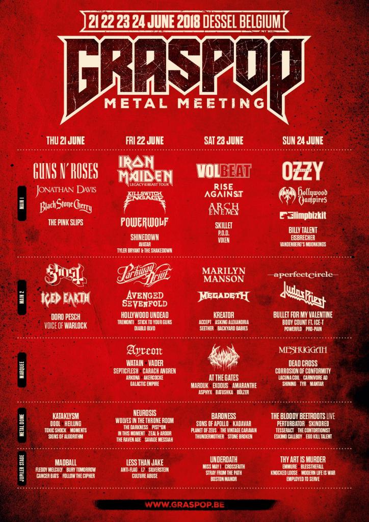 Graspop maakt extra naam en podiumindeling bekend | Metalfan.nl